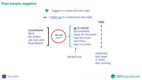 Past simple: Negative